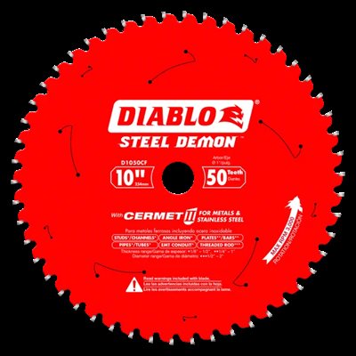 BLADE CARB 10" X 50T METAL CUTTING DIABLO