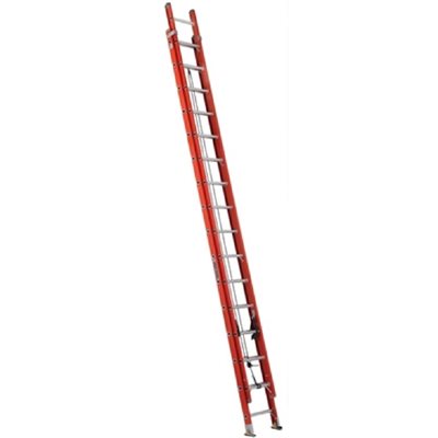 LOUISVILLE LADDER 32-FOOT FIBERGLASS EXTENSION LADDER, TYPE IA, 300 ...