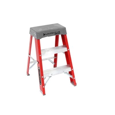 LOUISVILLE LADDER 2-FOOT FIBERGLASS STEP STOOL LADDER, TYPE IA, 300 ...